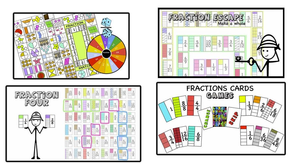 Fractions Games and activities – Equivalence, make 1, compare, add ...