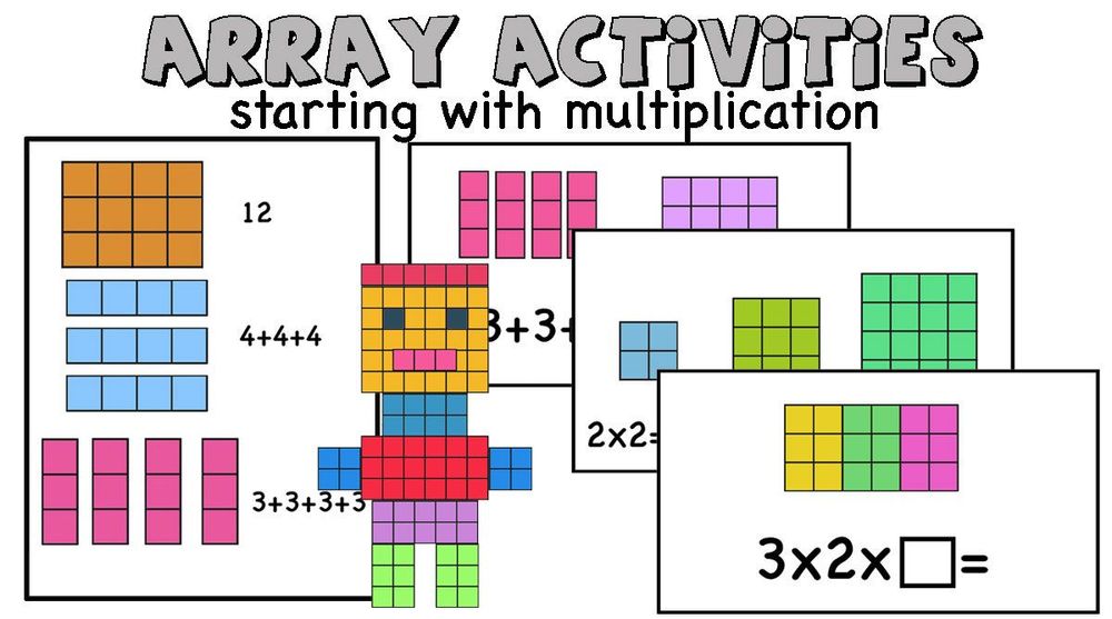 Starting with multiplication- Arrays and Area models activities | Math ...