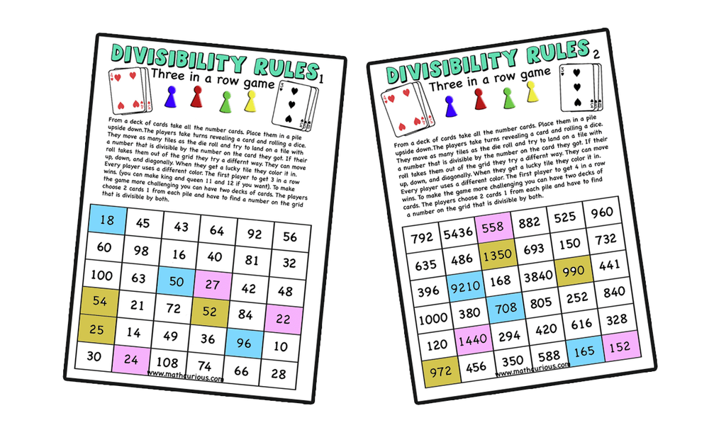 Divisibility Rules – Games | Math Curious
