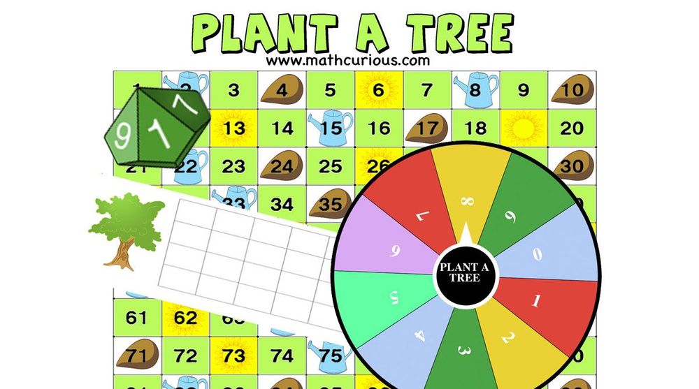 Earth Day Math games – Plant a tree Addition/subtraction | Math Curious