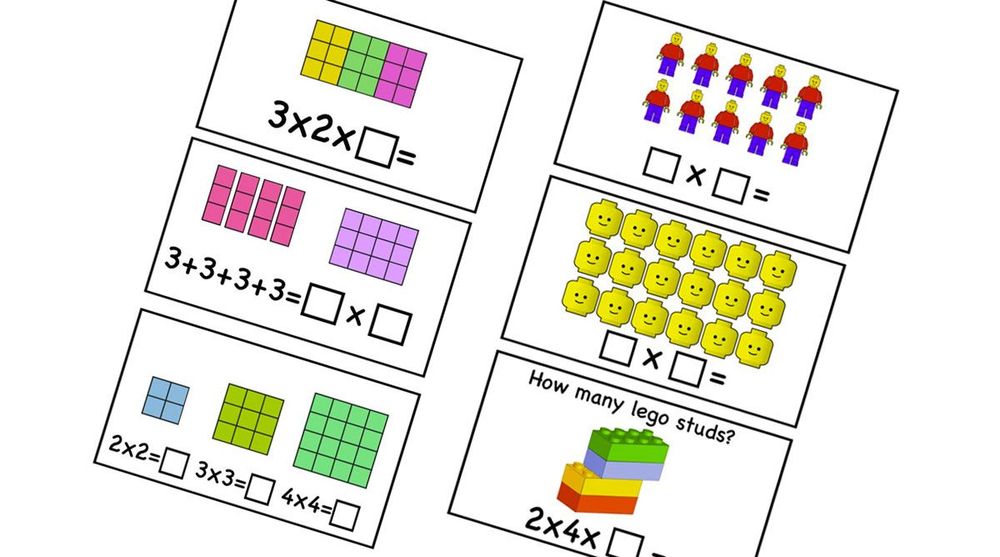 Arrays and Area models Task-Cards (+google slides) | Math Curious