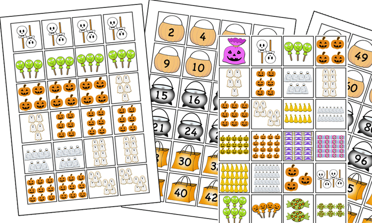 Halloween games Addition/Subtraction Numbers 1-100 | Math Curious