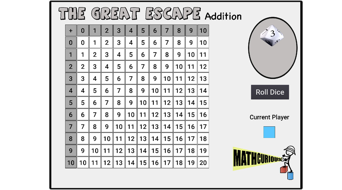 The Great Escape (Addition)-Digital Version! | Mathcurious