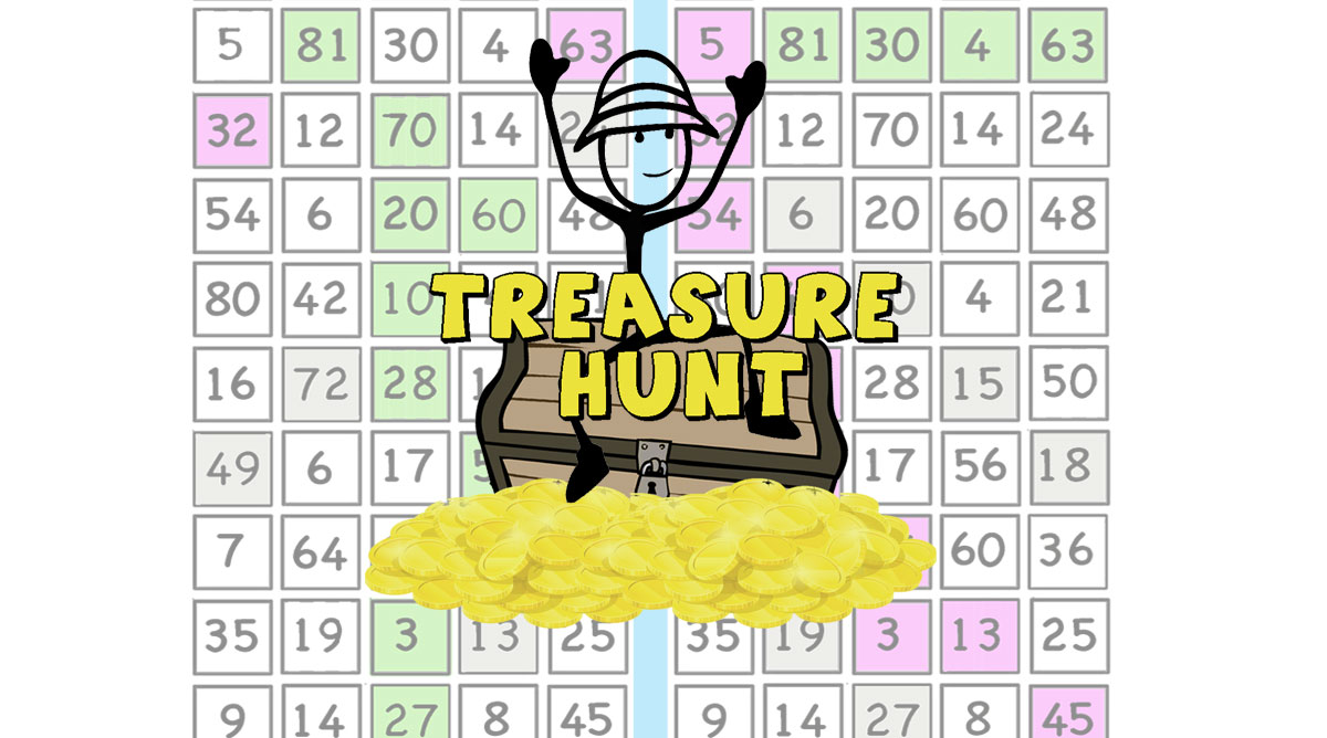 Treasure Hunt- Mental math practice (+google slides version) | Mathcurious